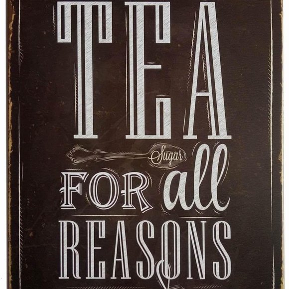 Wall Decor | Nwot Vintage Tea Sign | Poshmark